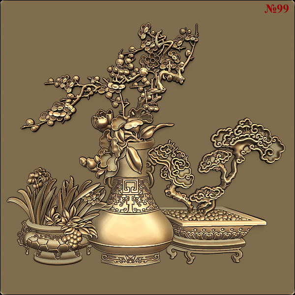 stl cnc router engraving 3d model