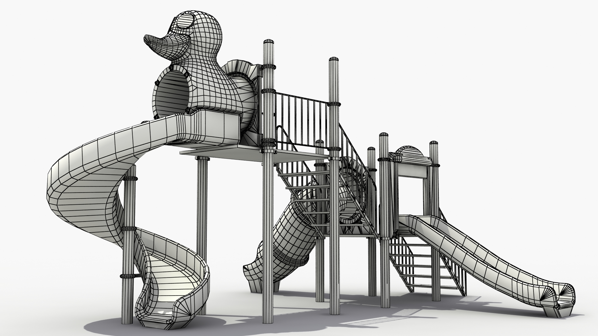 3d outdoor playground model