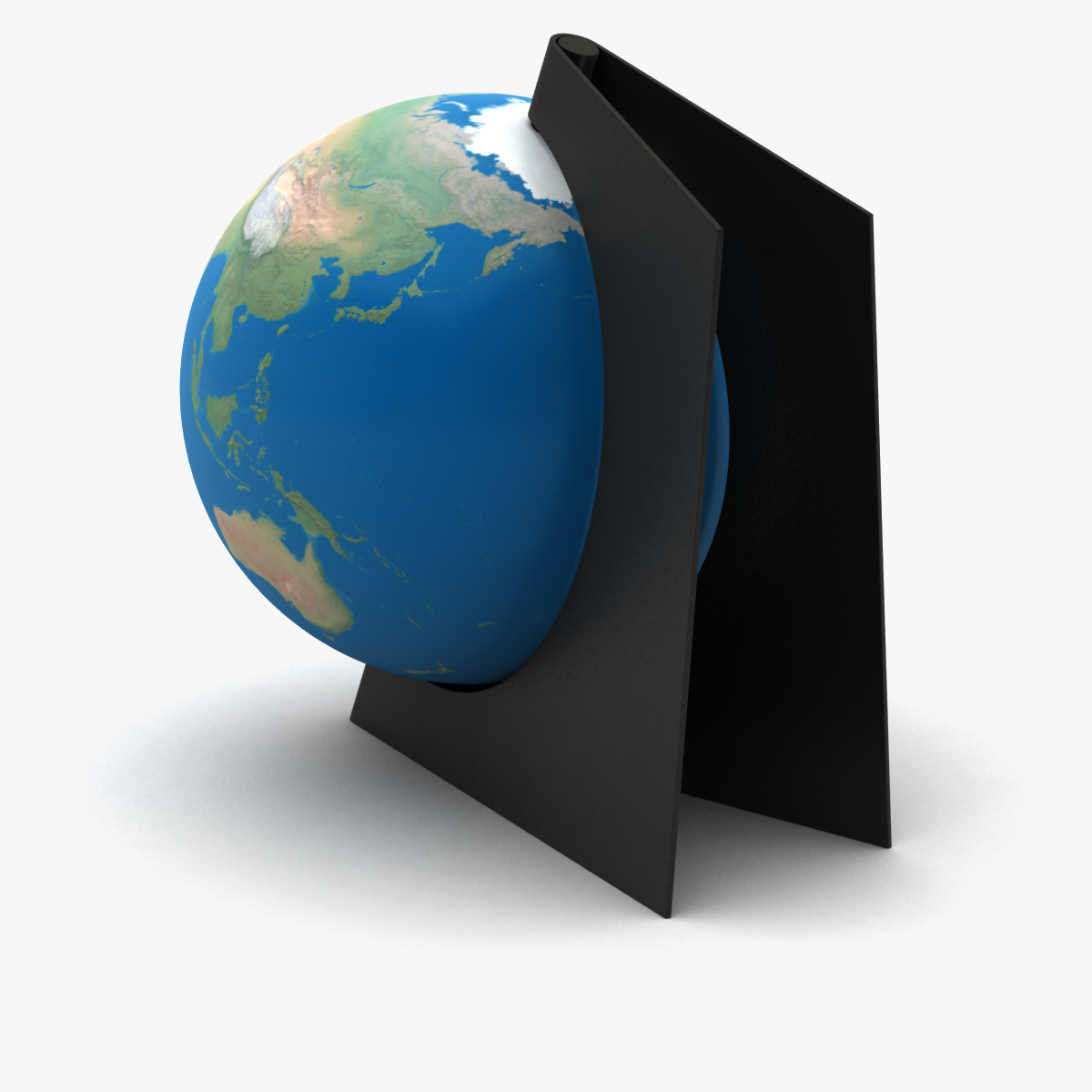 3d model globe rotating