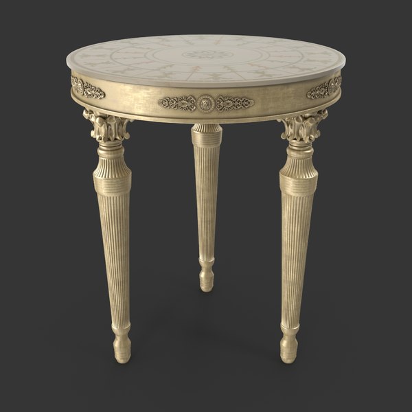 elegant table 3d model