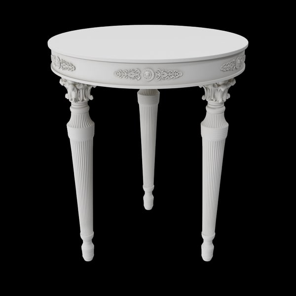 elegant table 3d model