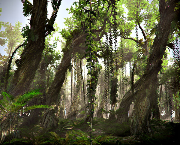3d model rainforest ultra hd