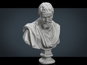 greek bust 3d model