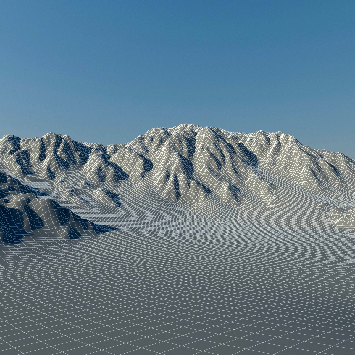 3d model mountain terrain