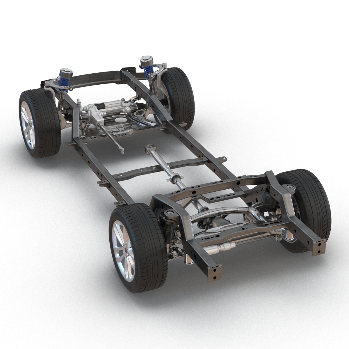 3d model suv chassis frame