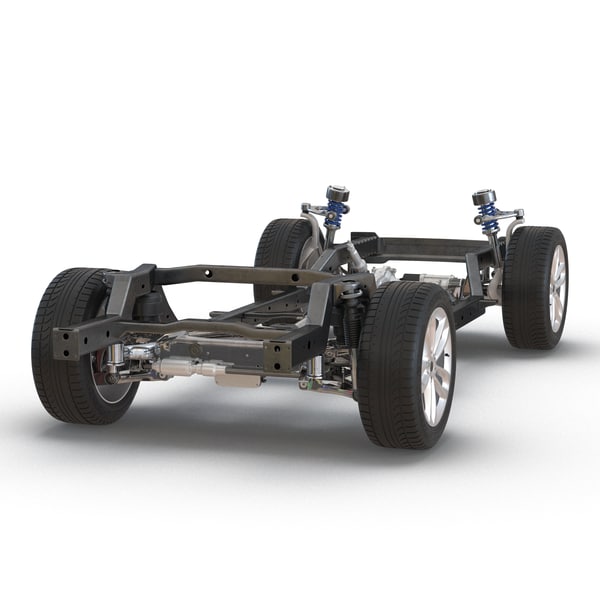 3d model suv chassis frame