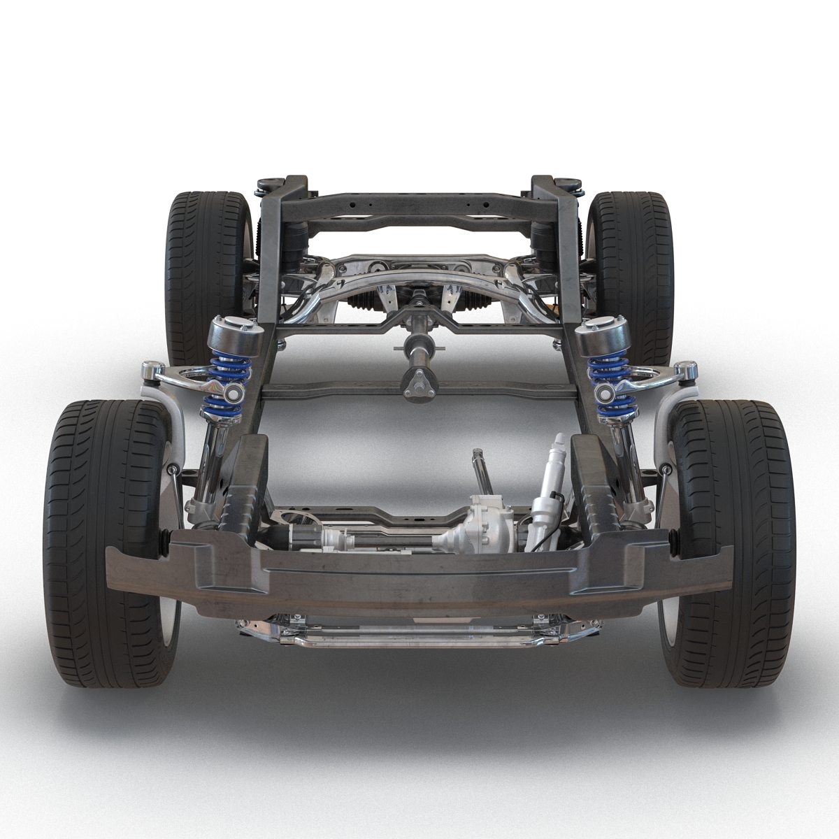 3d model suv chassis frame