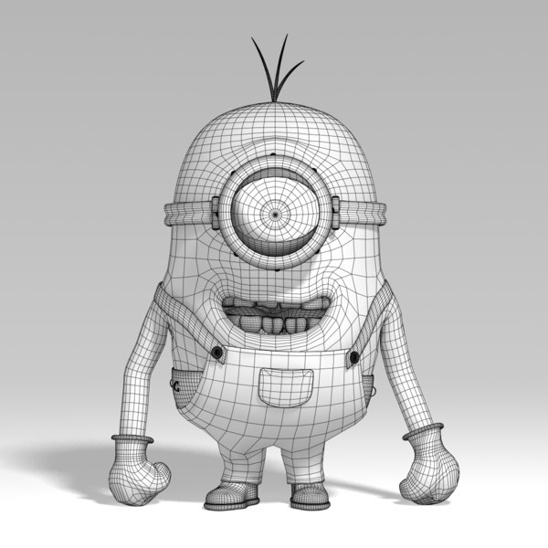 3d minion rigged model