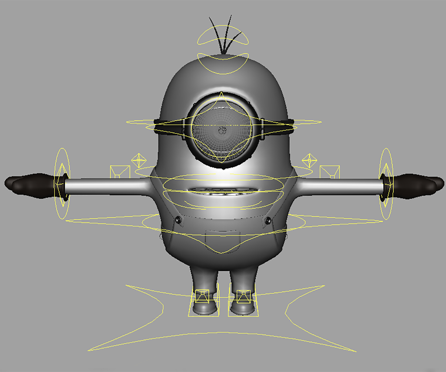 3d minion rigged model