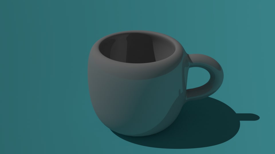 3d simple cup