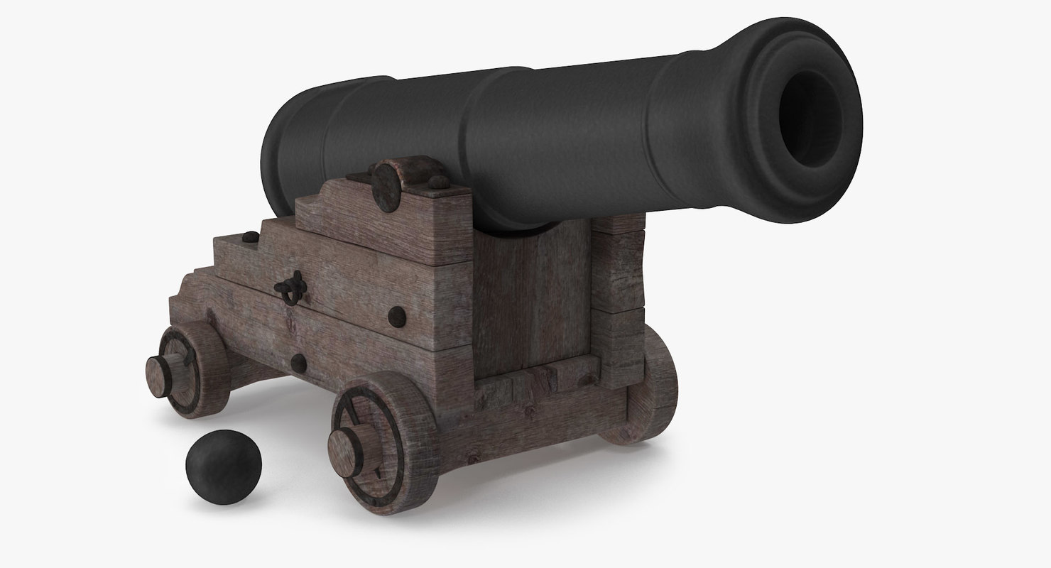 ship cannon 3d 3ds