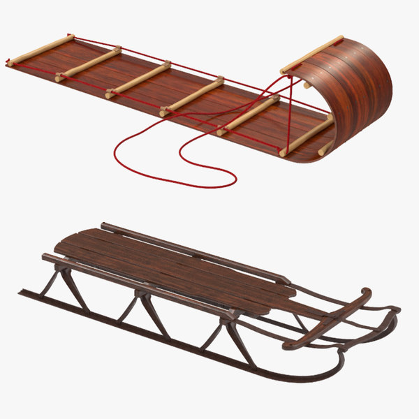 3d bobsleigh sled 4 places