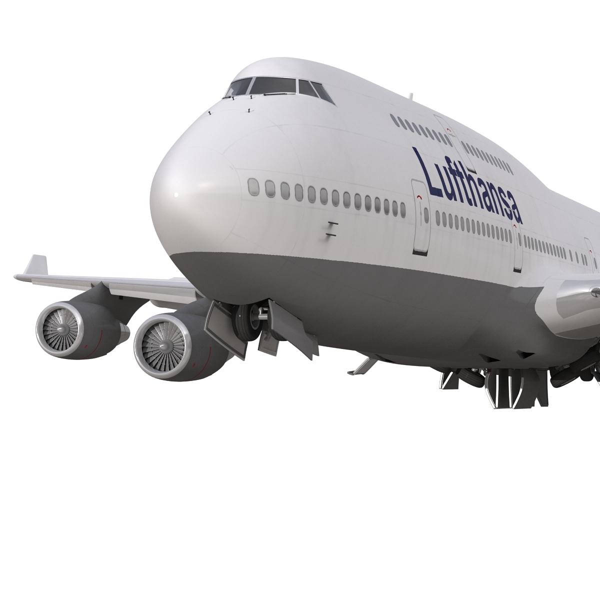 modelo 3d Boeing 747-400 Lufthansa - TurboSquid 1025996
