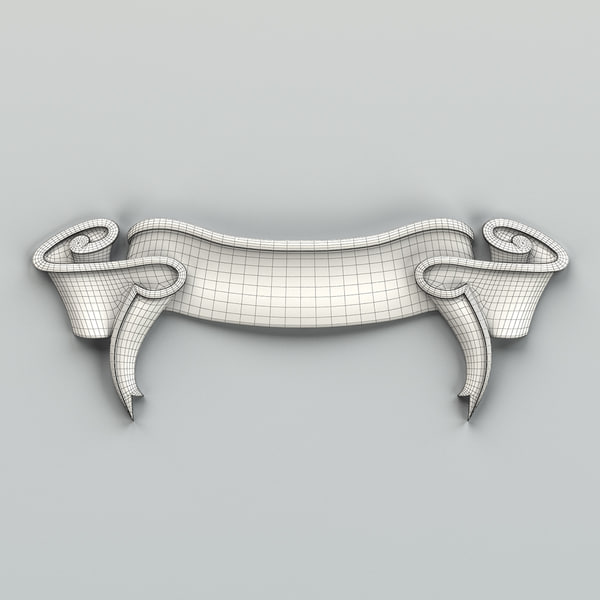 3d model decorative ribbon