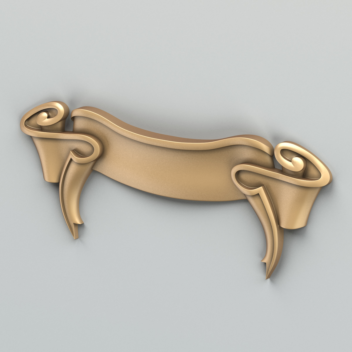 3d model decorative ribbon