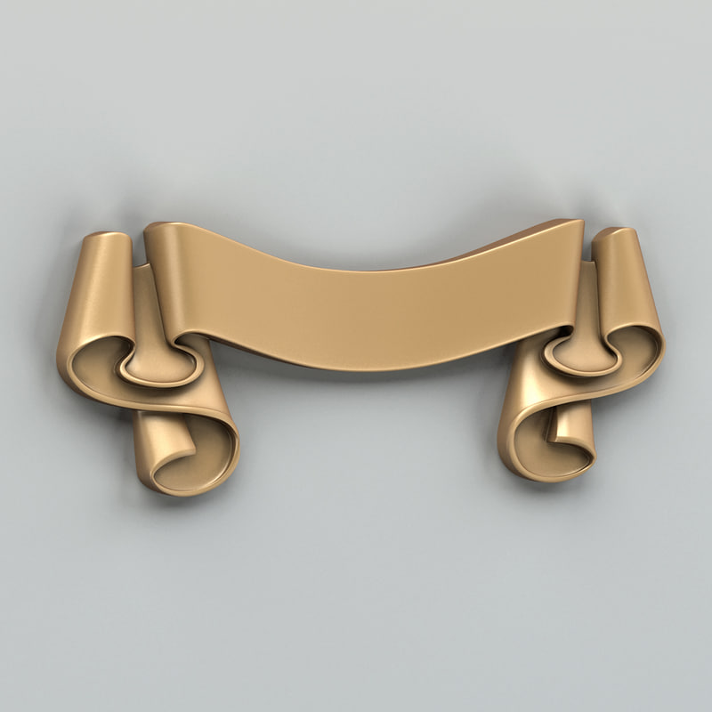 decorative ribbon 3d model