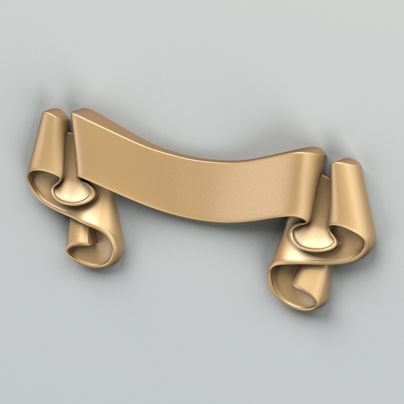 decorative ribbon 3d model