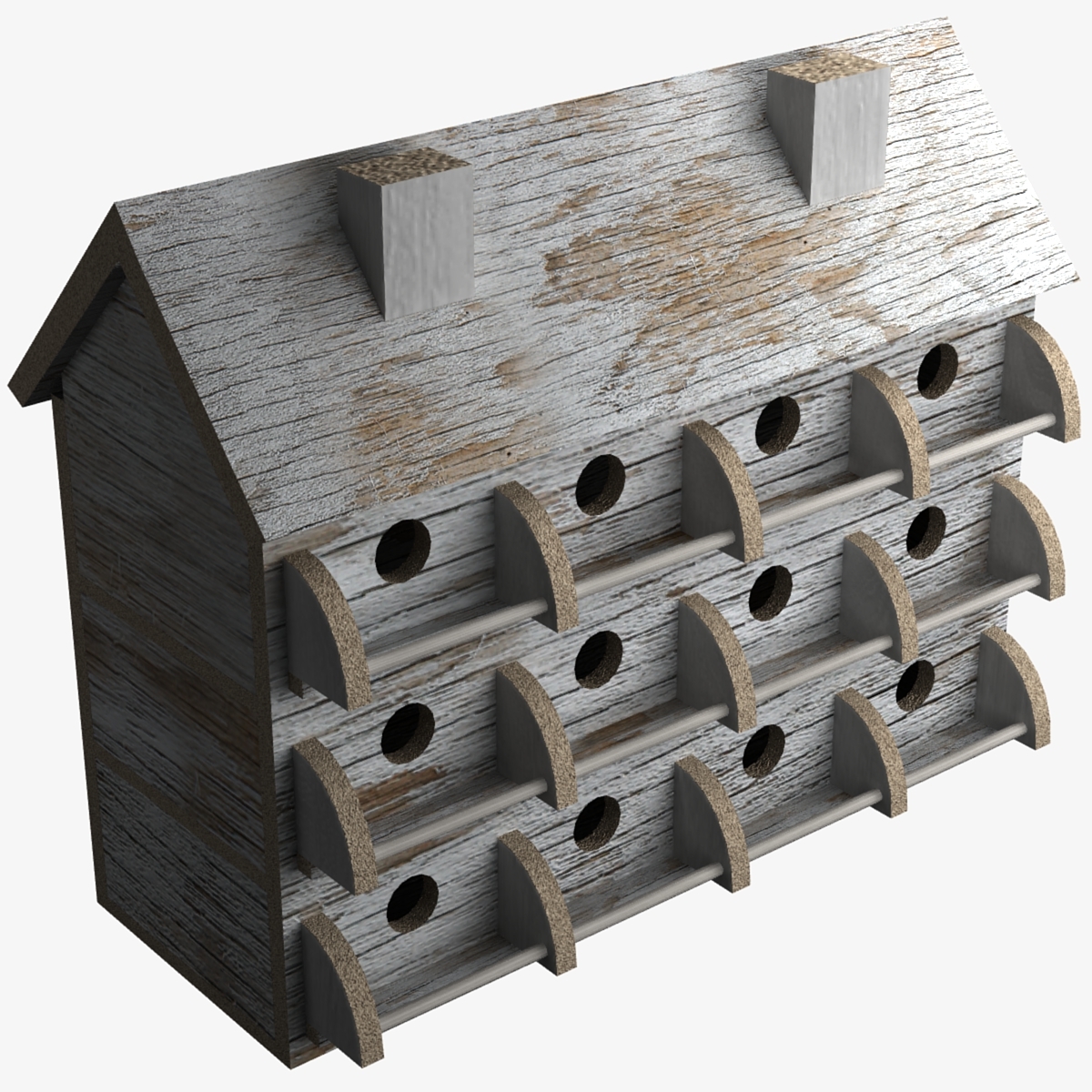 3d bird house lightwave model