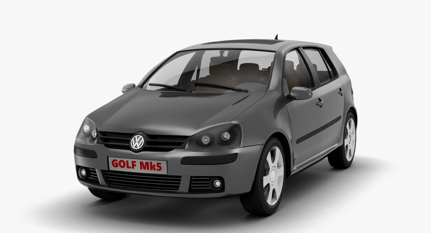 volkswagen golf mk5 3d model