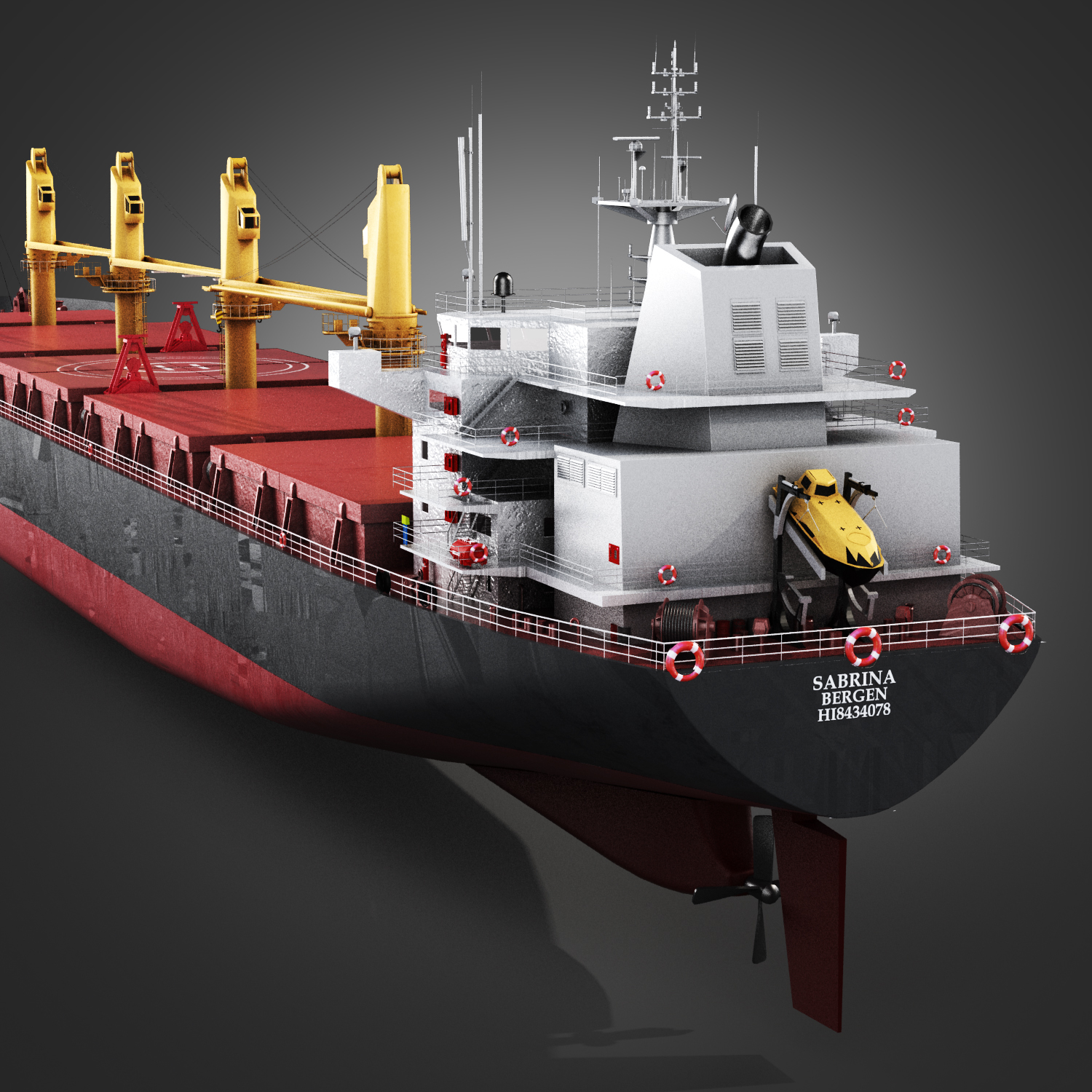bulk carrier ship 3ds