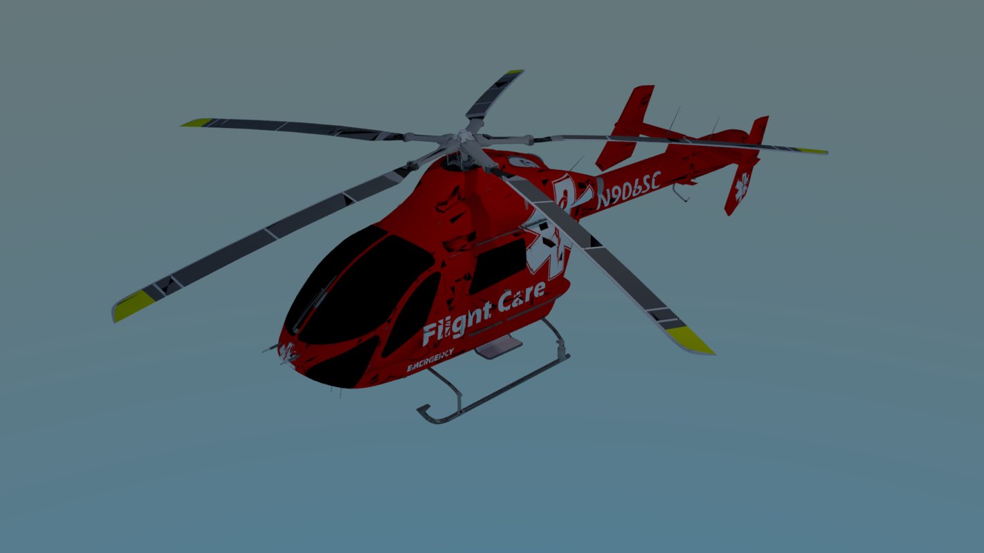 3d medical helicopter