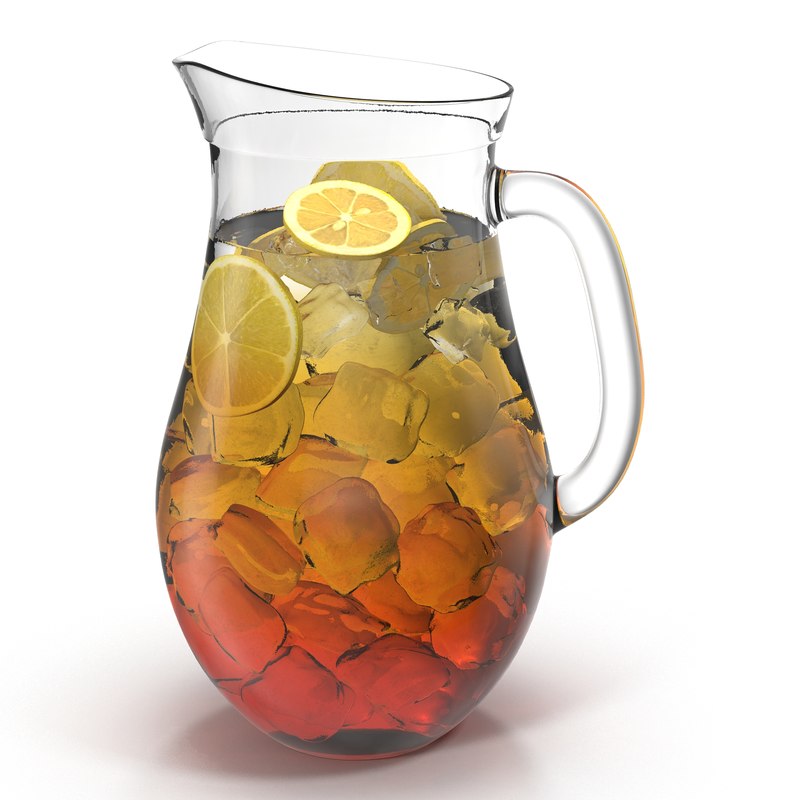3d model iced tea pitcher modeled