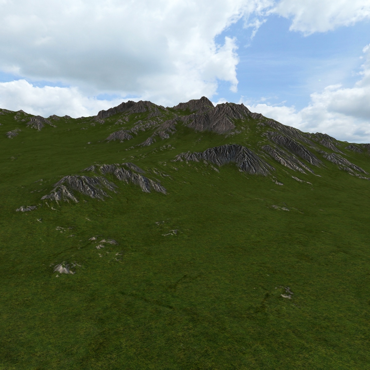 mountain landscape 3d model