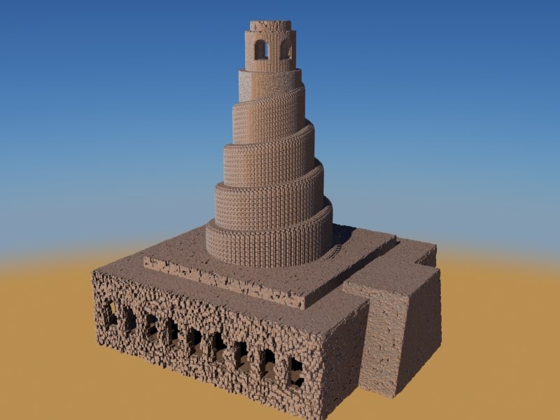 3d model ancient mosque samara al