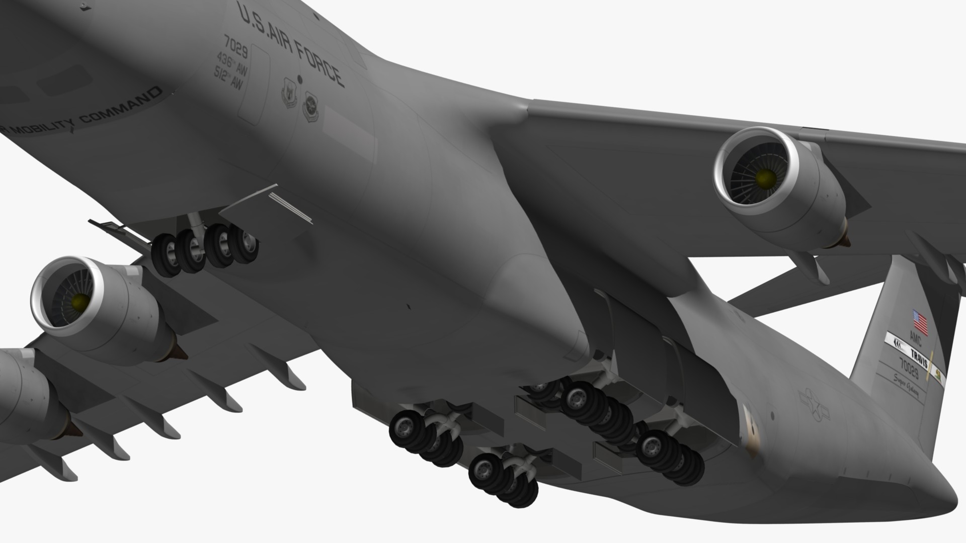 3d lockheed c5 galaxy model