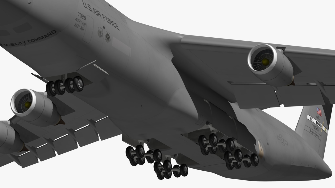 3d lockheed c5 galaxy model