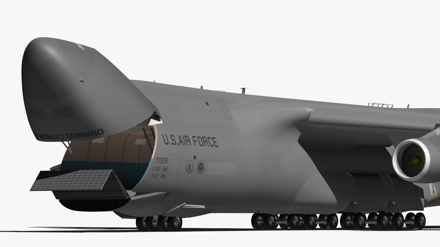 3d lockheed c5 galaxy model