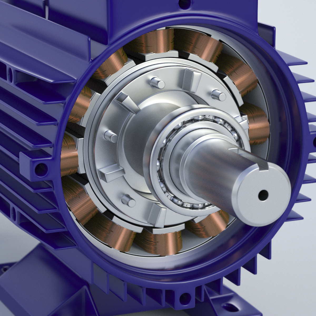 3d model electric motor