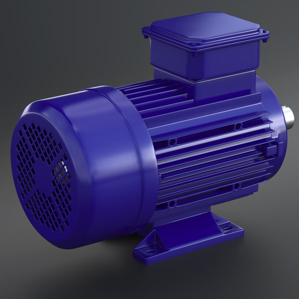 3d model electric motor