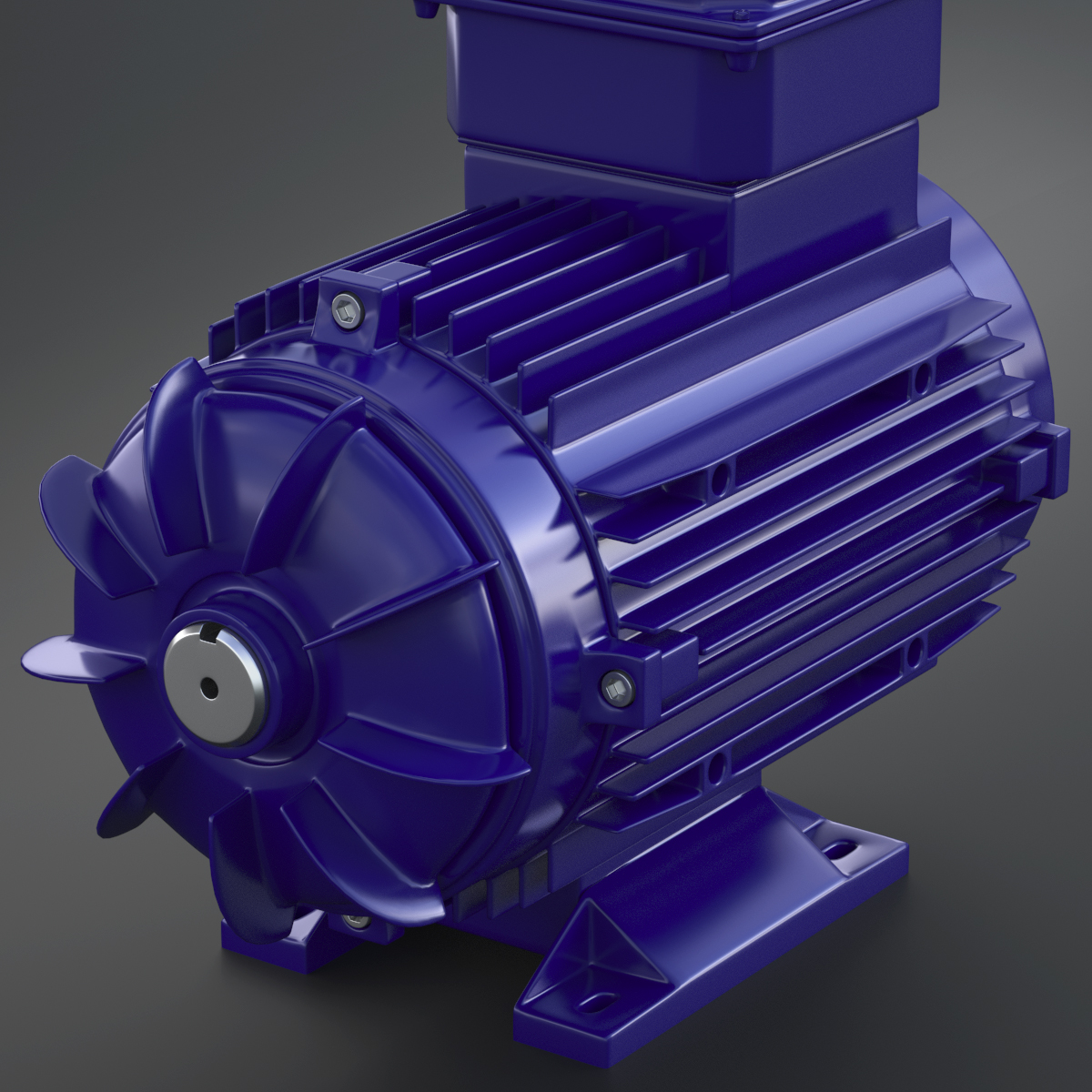 3d model electric motor