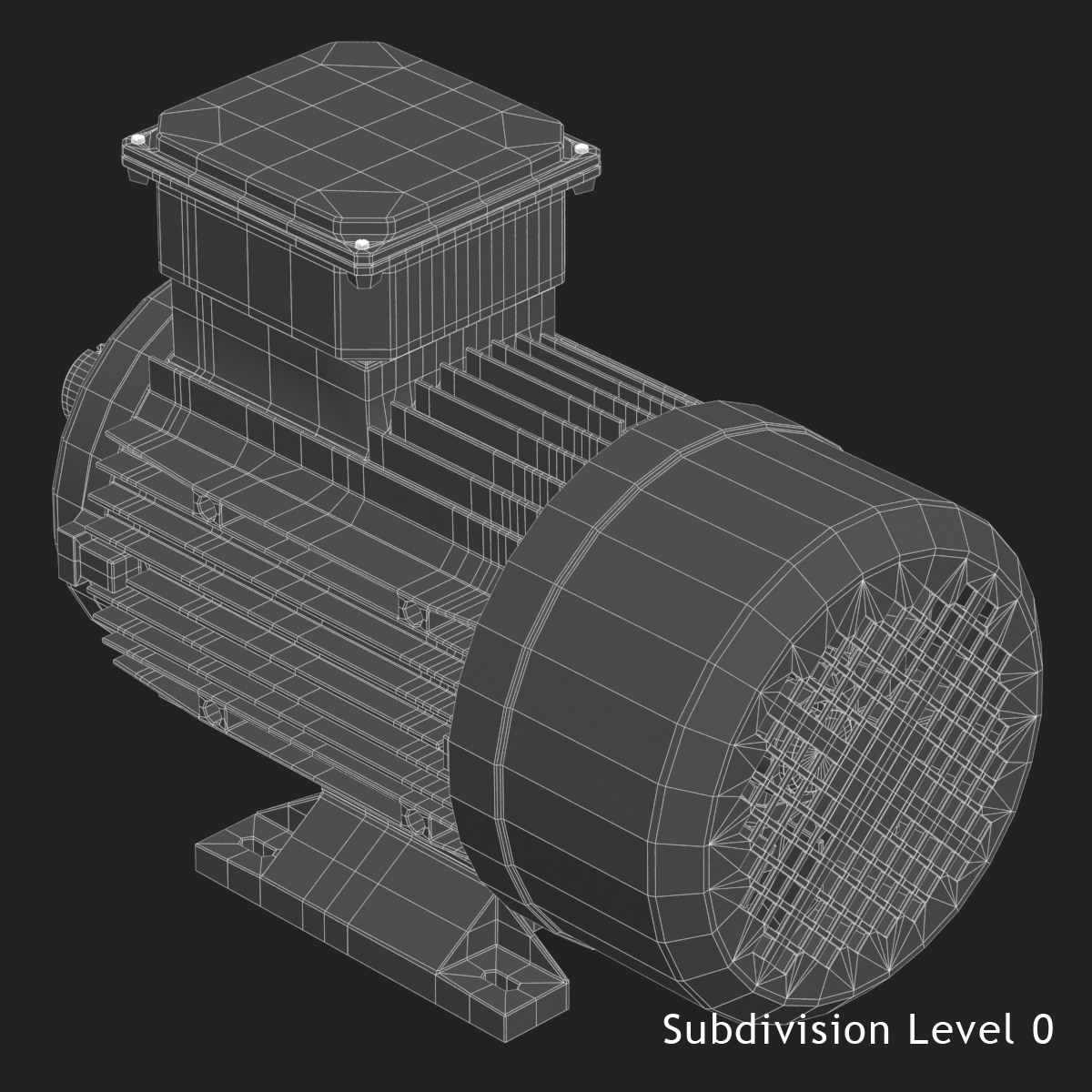3d model electric motor