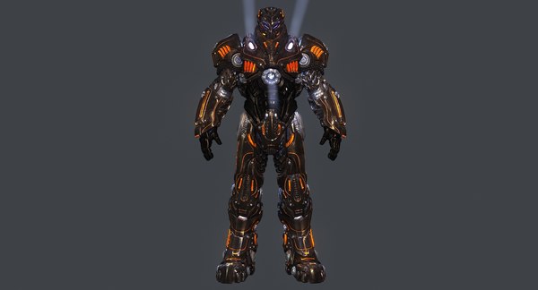 sci fi power armor 3d max