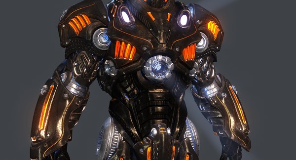 sci fi power armor 3d max