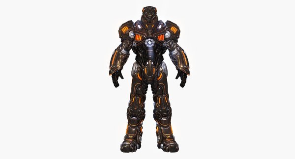 sci fi power armor 3d max