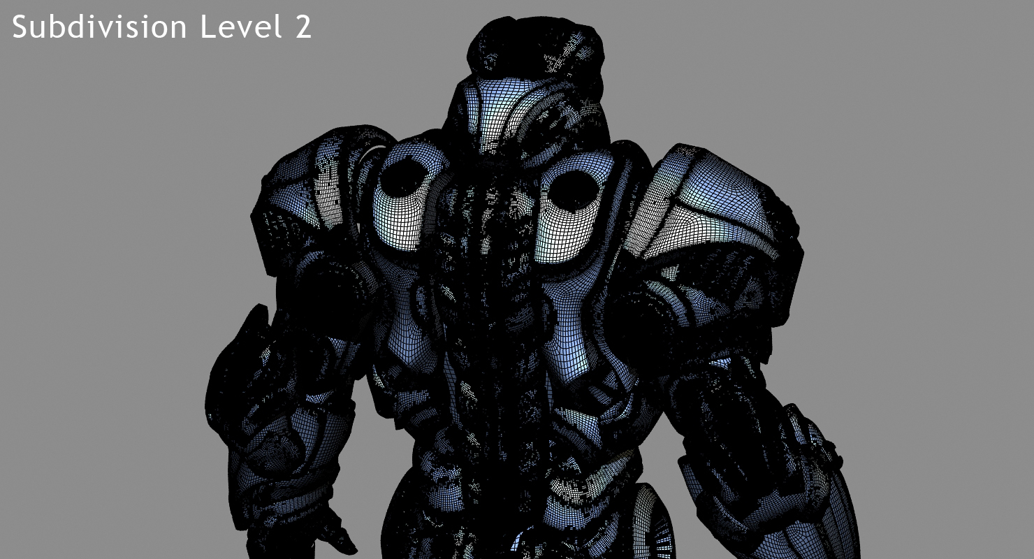 sci fi power armor 3d max