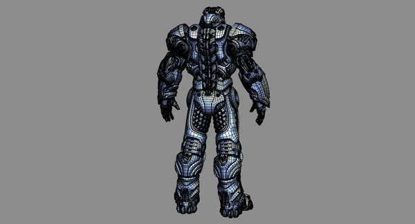 sci fi power armor 3d max
