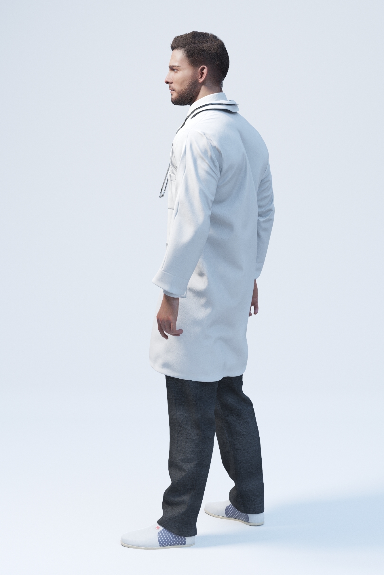 doctor character rigged 3d max