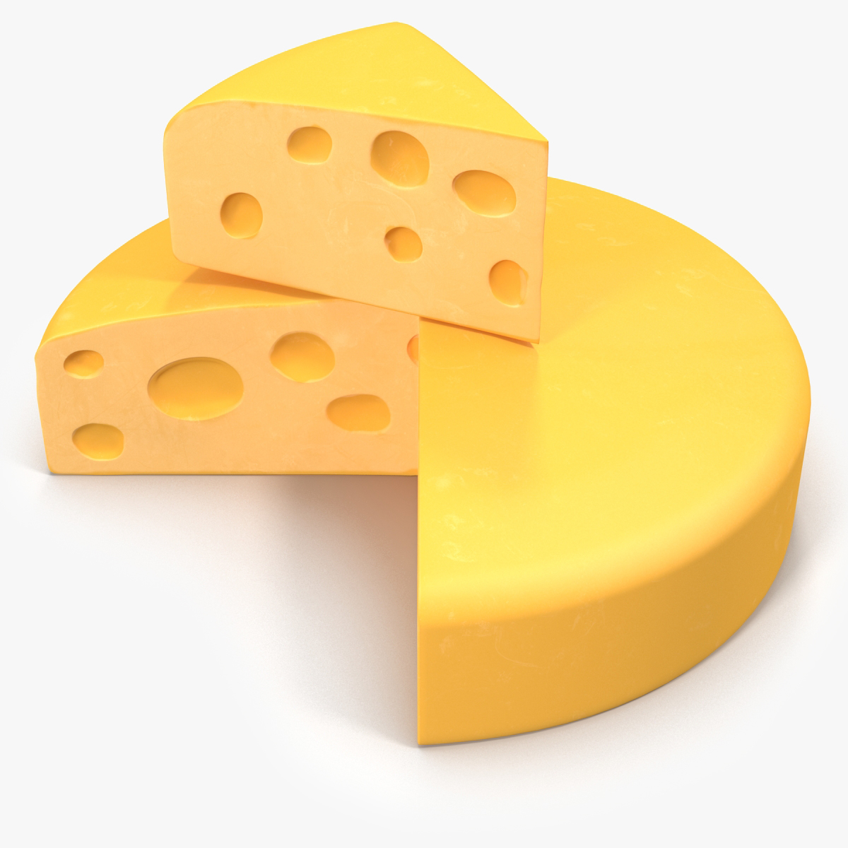 3d cheese cartoon