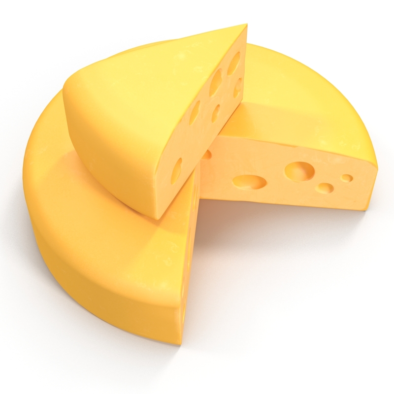 3d cheese cartoon