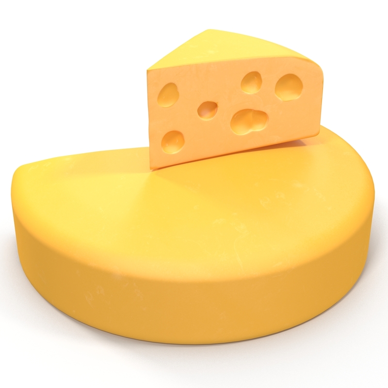 3d cheese cartoon