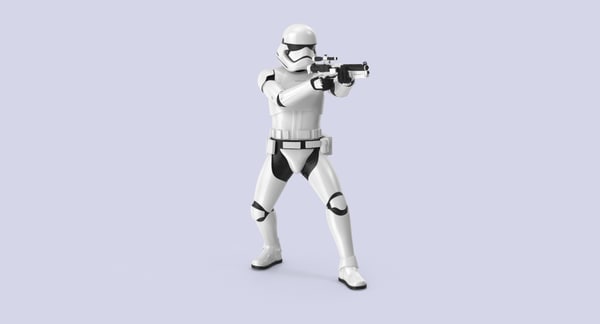 3d shooting stormtrooper