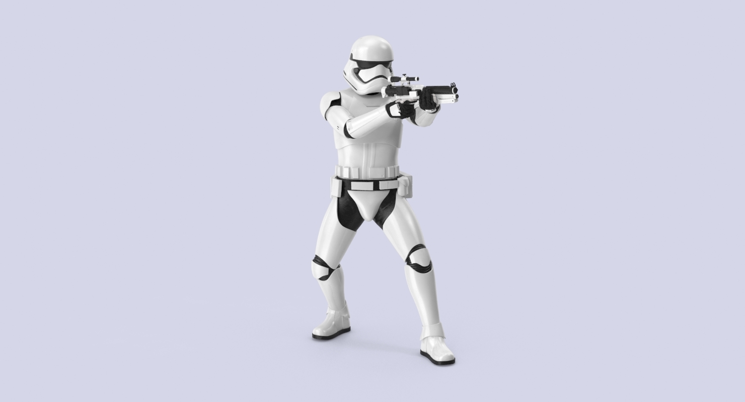 3d shooting stormtrooper