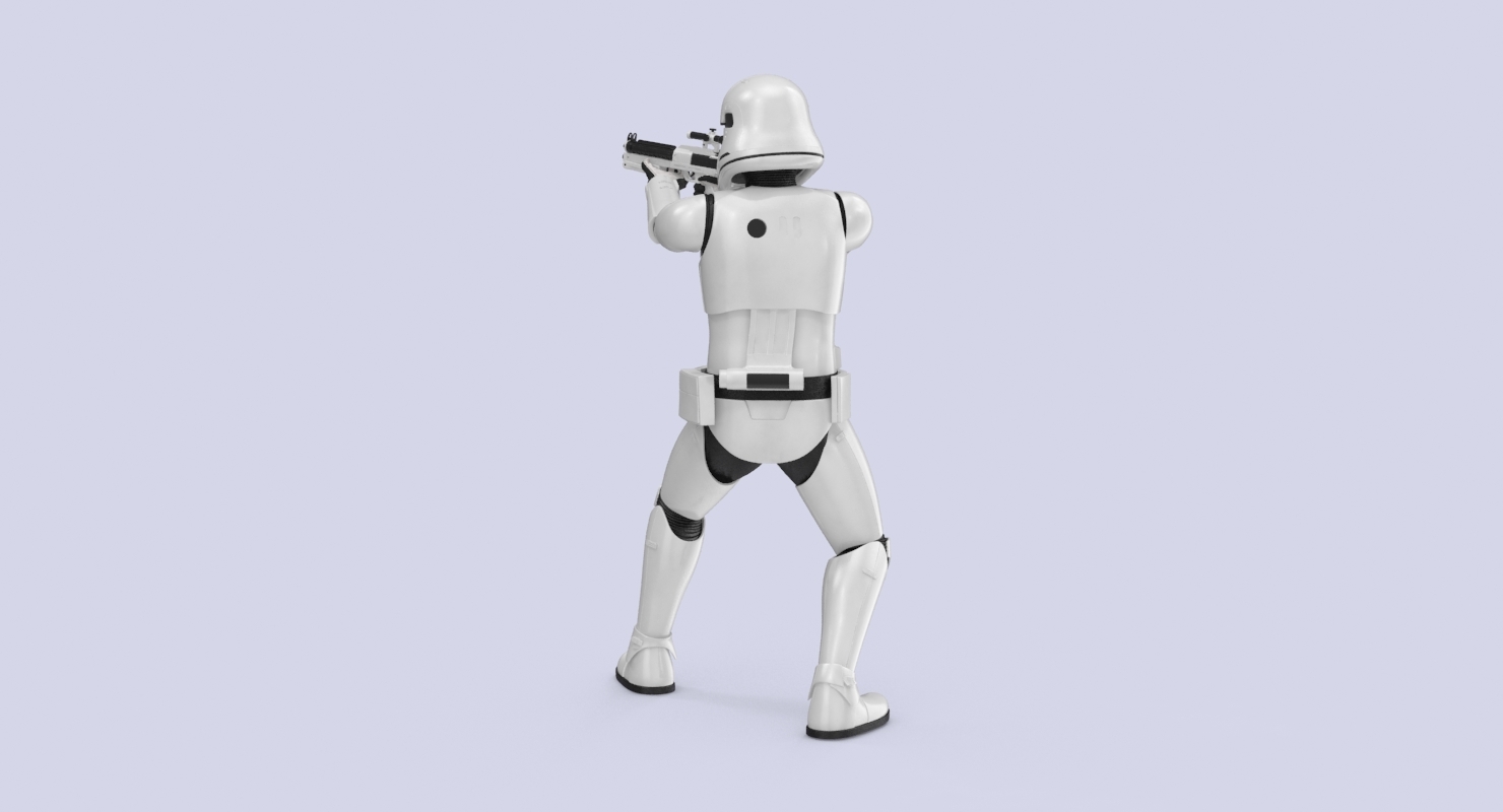 3d shooting stormtrooper