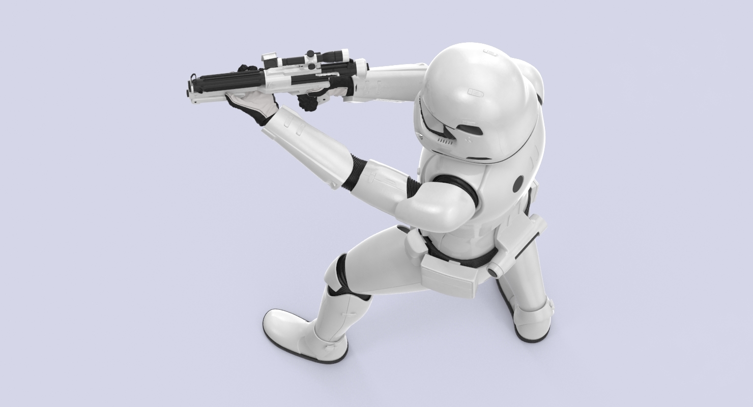 3d shooting stormtrooper