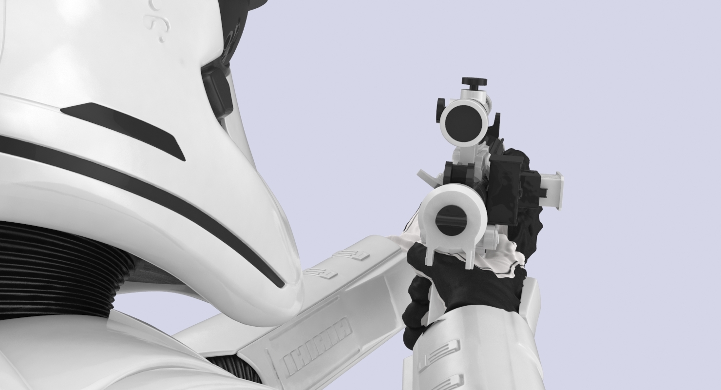 3d shooting stormtrooper