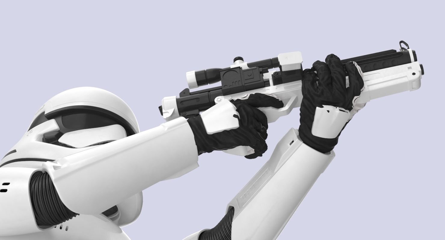 3d shooting stormtrooper